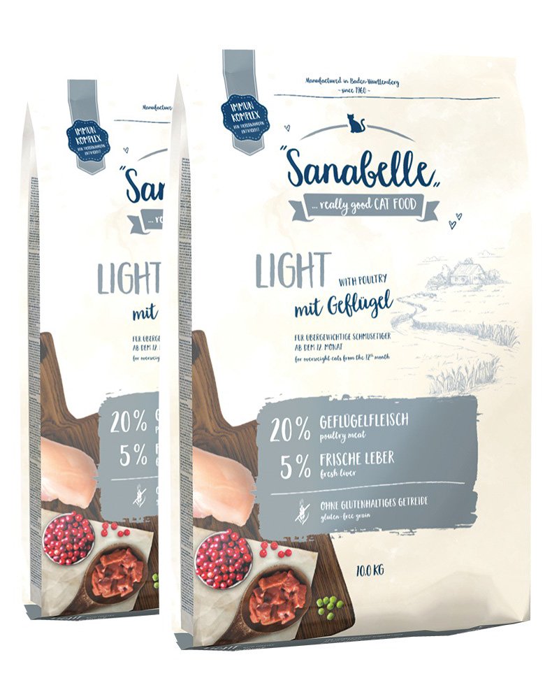 BOSCH Sanabelle LIGHT Geflügel 20 kg (2 x 10 kg) :: Katze ...