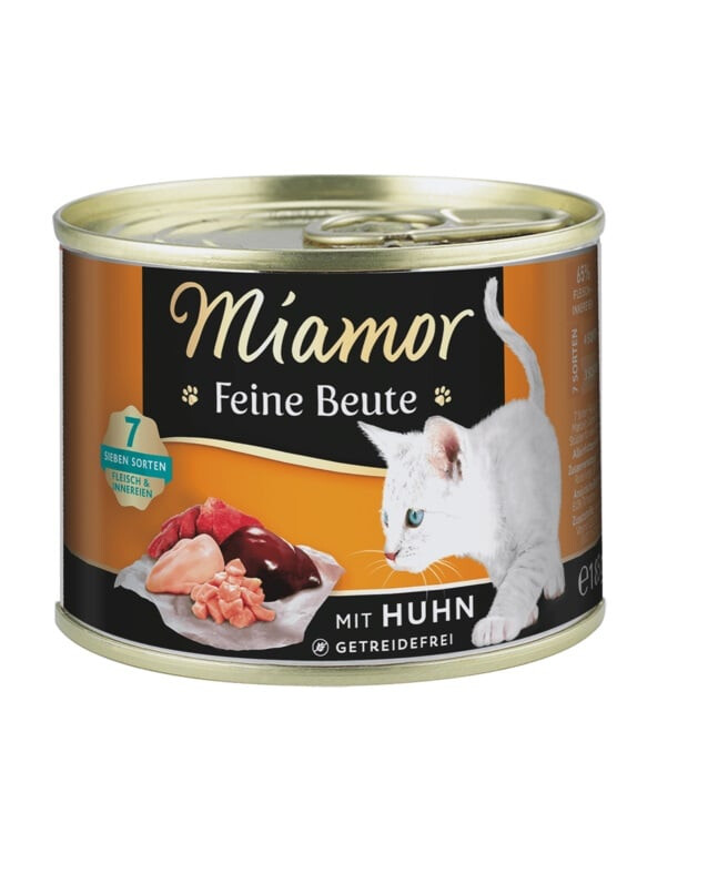 MIAMOR Feine Beute Chicken mit Huhn 185g :: Katze :: Katzenfutter und Snacks :: Nassfutter ...